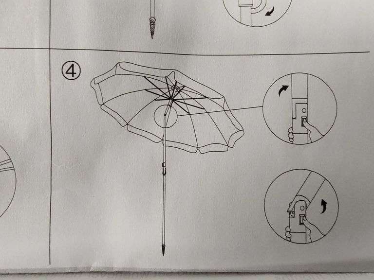 TARGET Beach Umbrella, 6' x 6' | Open Box | (See Condition Notes) - Rio ...