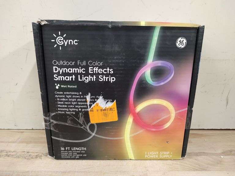 CYNC Outdoor Dynamic Effects Smart Light Strip, 16' | Open Box - Rio ...