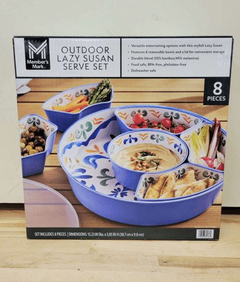 Members Mark Outdoor Lazy Susan Serve Set | Open Box - Rio Grande Trade