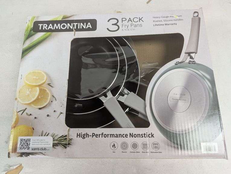 TRAMONTINA 3 Pack Frying Pans | Open Box - Rio Grande Trade