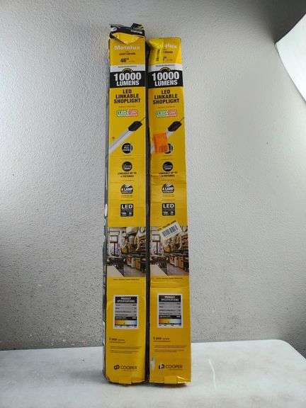 COOPER LED Linkable Shop Light, 10000 Lumens, 46", Set of 2 | Open Box ...