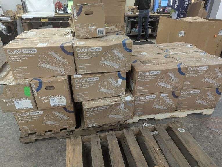 2 Pallets Of 32 Cubii Groove Compact Seated Elliptical | Open Box - Rio ...
