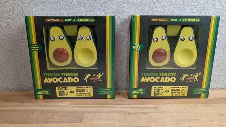 Exploding Kittens® Throw Throw Avocado® Card Game Set of 2 | Open Box ...