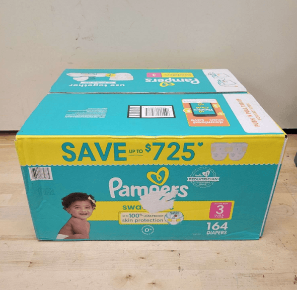 Pampers Swaddlers Skin Protection Size 3 164 Diapers | Open Box - Rio ...