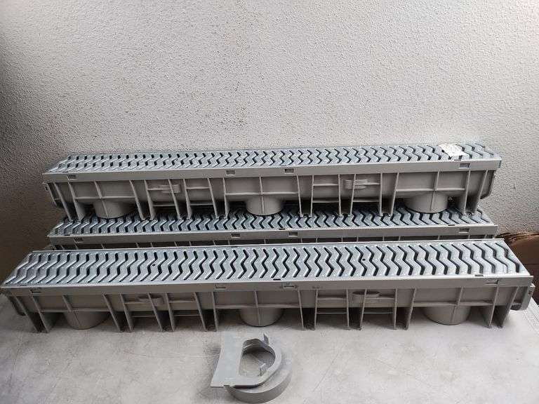 SOURCE 1 DRAINAGE Channel Drain, Set of 3 | Open Box - Rio Grande Trade