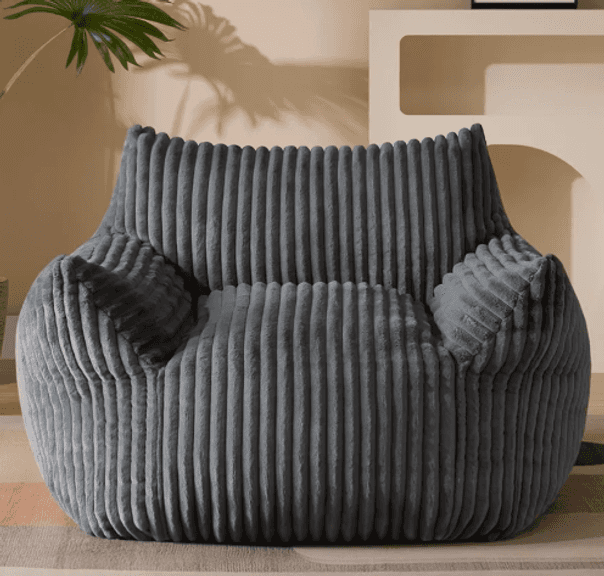 Gericco Oversized Bean Bag Chair, 46" X 38.5" X 29.5" | Open Box - Rio ...