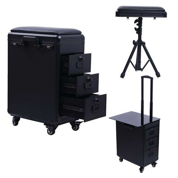 HOINCO Tattoo/Makeup Artist Trolley Case With 3 Drawers. | Open Box ...