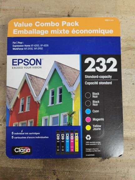 EPSON 232 Combo Pack Ink 5 Individual Cartridges | Open Box - Rio ...