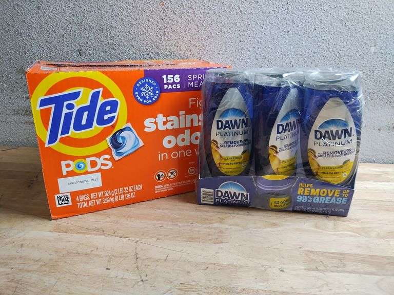 TIDE Pods & DAWN Platinum, 20.5floz | Open Box - Rio Grande Trade