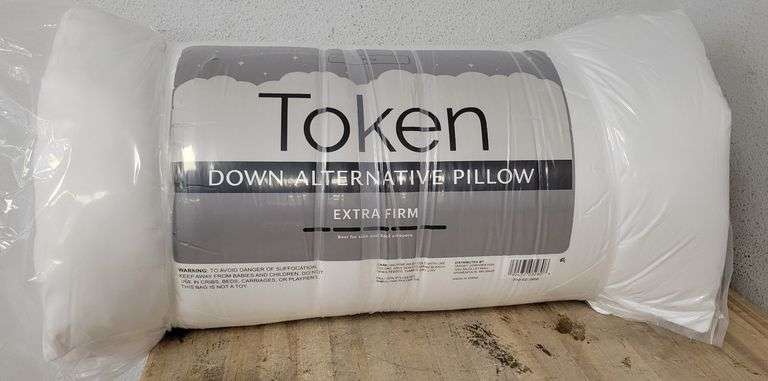 TOKEN Down Alternative Pillows Extra Firm Qt.6 | Open Box - Rio Grande ...