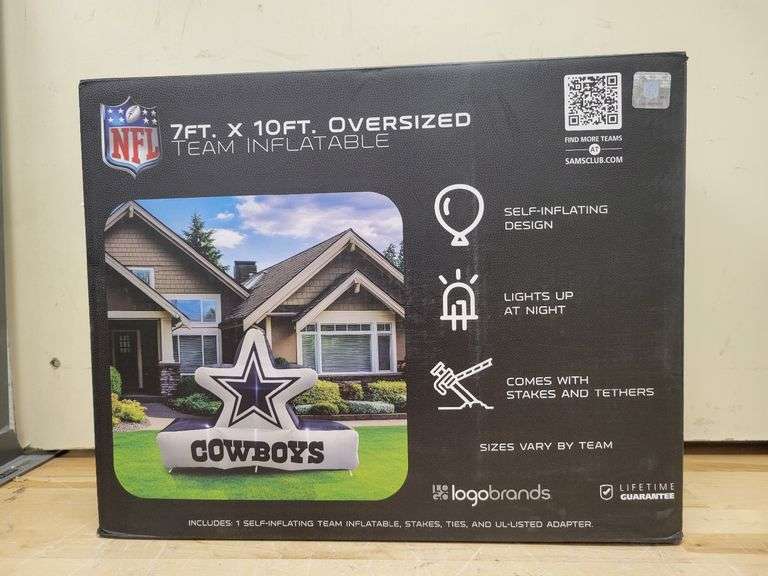 7ft. x 10ft. NFL Team Inflatable, Cowboys | Open Box | (See Condition ...