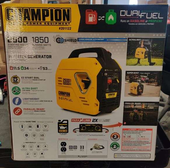 Champion Power Equipment 2500-Watt Ultralight Gasoline and Propane ...