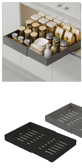 Versitile Telescoping Kitchen Drawer Extendable Organizer | Open Box ...