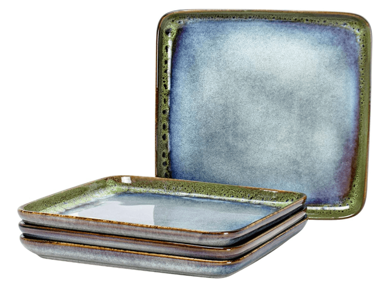 HENXFEN LEAD Ceramic Square Dinner Plates 11 In - Set of 4. | Open Box ...