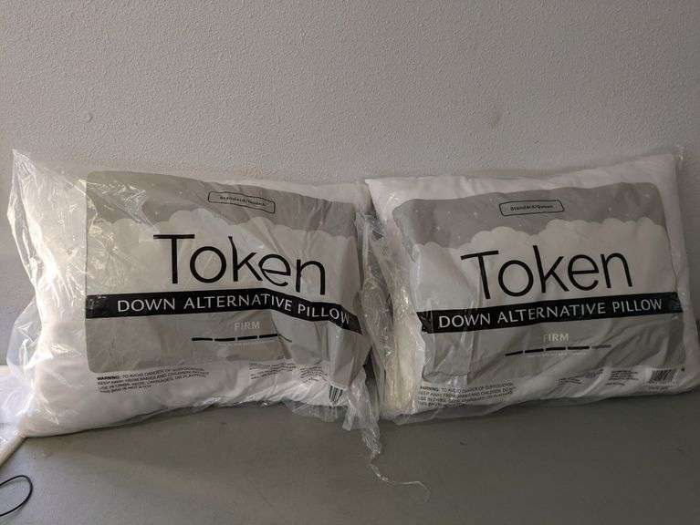 TOKEN Down Alternative Pillow Set Queen Size (2) | Open Box - Rio ...