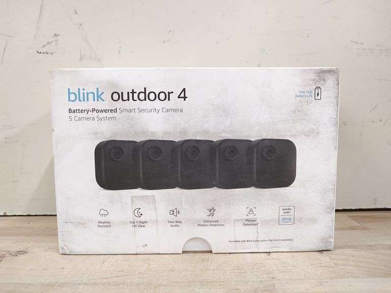 BLINK Outdoor 4 Battery-Powered Smart Security Camera System, 5 Cameras ...