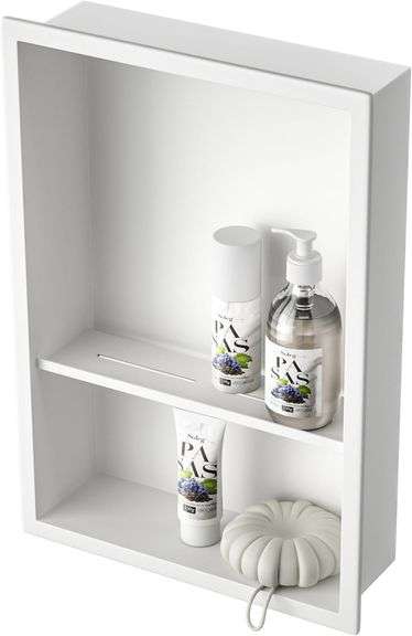 BERNKOT Stainless Steel Wall Niche - White (RL) | Open Box | (See ...