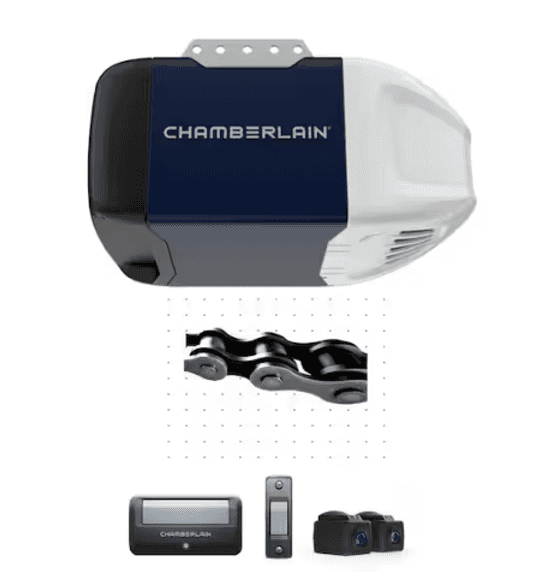 Chamberlain 1/2 HP Heavy-Duty Chain Drive Garage Door Opener | Open Box ...