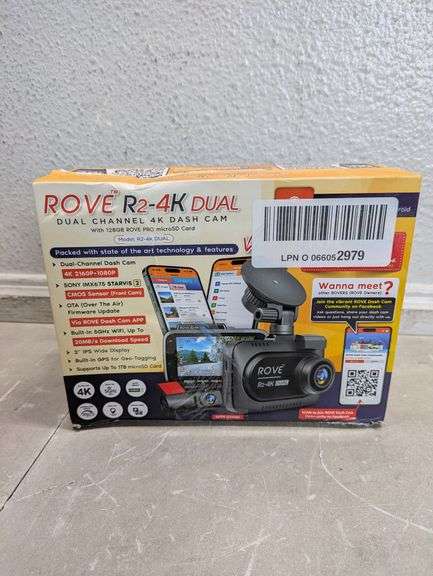 ROVE R2-4K Rear Dashcam 4K (Incomplete Kit) | Open Box | (See Condition ...