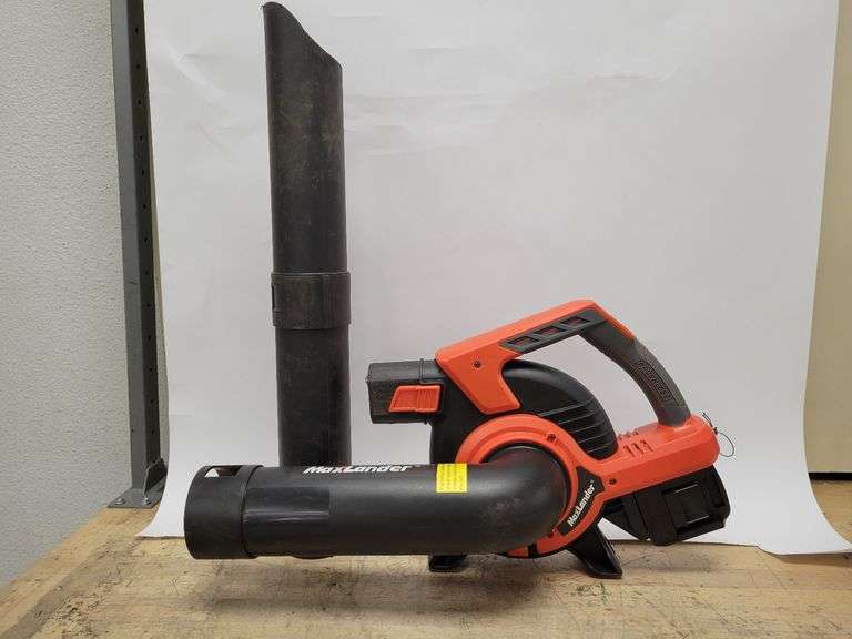 MAXLANDER Cordless Leaf Blower & Vacuum w/ Bag, 40V, 170MPH, 5 Speeds ...