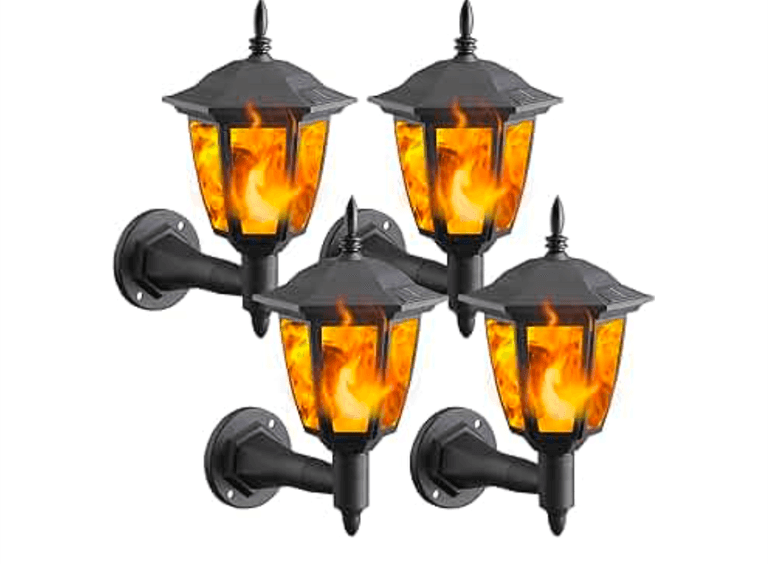 DYNAMING 4-Pack Solar LED Post Lights | Open Box | (See Condition Notes ...