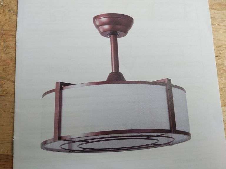 Ceiling Fan W/Lights & Remote, 20" | Open Box | (See Condition Notes ...