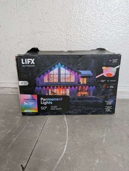 LIFX OUTDOOR PERMANENT LIGHTS 50FT 30 LED EAVE LIGHTS | Open Box - Rio ...
