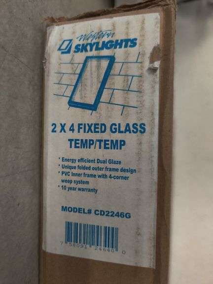 2' x 4' Fixed Tempered Glass Window | Open Box - Rio Grande Trade