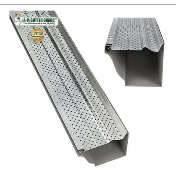 A-M Aluminum Gutter Guard 5 inch (200 ft, Mill Finish) | Open Box - Rio ...