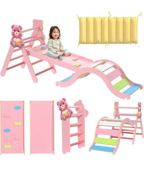 KidsBuddy Pikler Triangle 9 In 1 Set | Open Box | (See Condition Notes ...