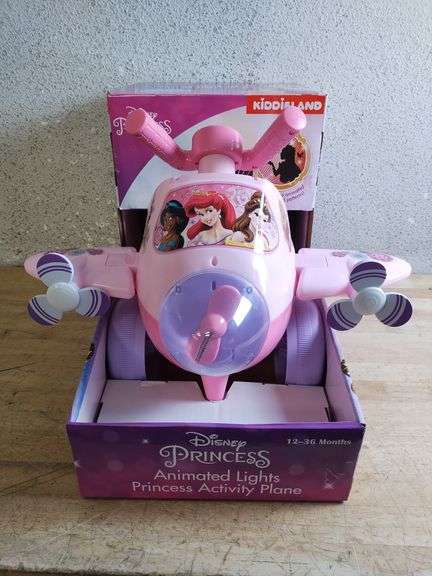 KIDDIELAND Disney Princess Animated Lights Princess Activity Plane, 12 ...