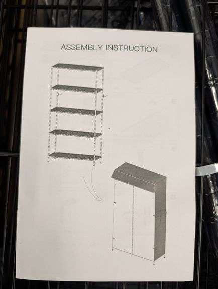 REIBII 5-Tier Rolling Wire Shelving Unit w/Fabric Cover | Open Box ...