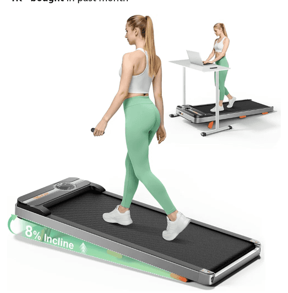 TREAFLOW Walking Pad/Treadmill W/ Incline | Open Box | (See Condition ...