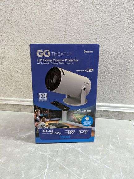 TZUMI GO THEATER LED Home Cinema Projector, 1280x720 Resolution | Open ...
