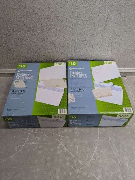 MEMBER'S MARK Peel & Seal Security Envelopes 1000CT 4 1/8" x 9 1/2 ...