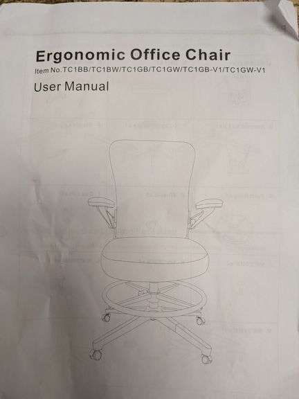 Ergonomic Office Chair with Wheels | Open Box | (See Condition Notes ...