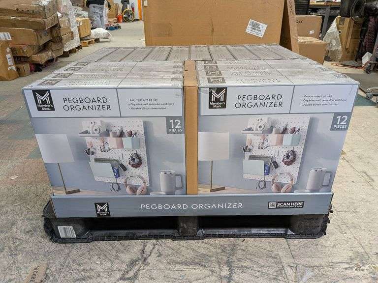 Pallet of MEMBER'S MARK Pegboard Organizer Sets, 12pc ea. - 18ct | Like ...