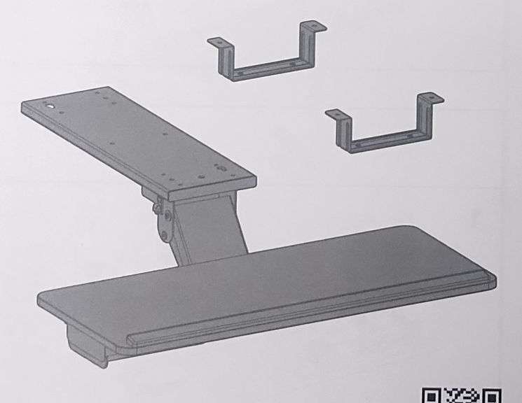 PEGZONE Under-Desk Keyboard Tray | Open Box - Rio Grande Trade