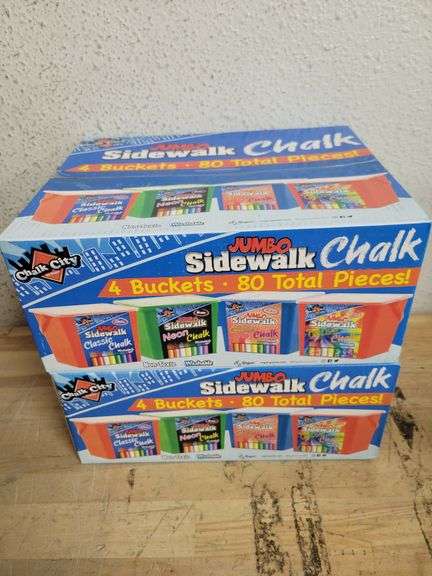 CHALK CITY Jumbo Classic Sidewalk Chalk Bundle, 160pc Total (RL) | Like ...