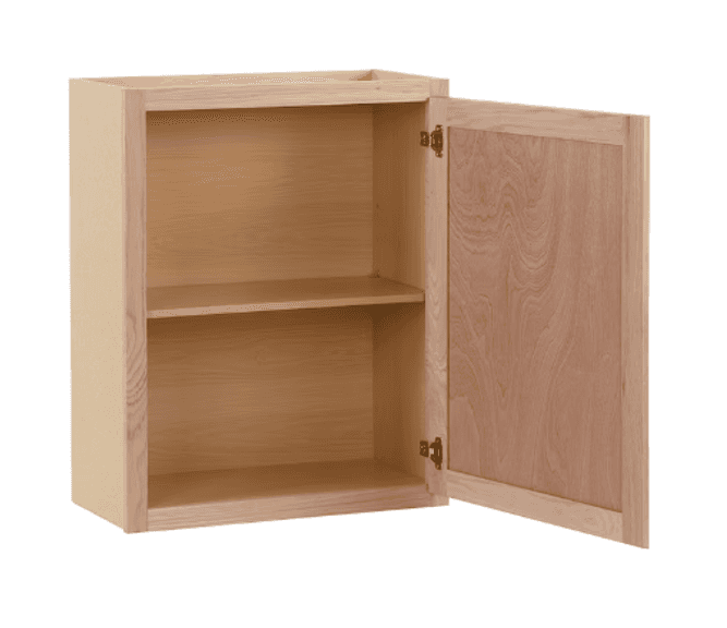 Oak Brook 24-in W x 30-in H x 12-in D Natural Unfinished Oak Wall Fully ...