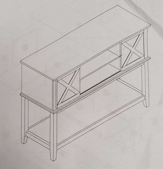 REDPICK Buffet Sideboard Cabinet w/ Storage, 46x15.7x33.8" | Open Box ...