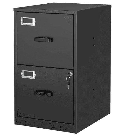 BYNSOE 2 Drawer File Cabinet with Lock Vertical Filing Storage Cabinet ...