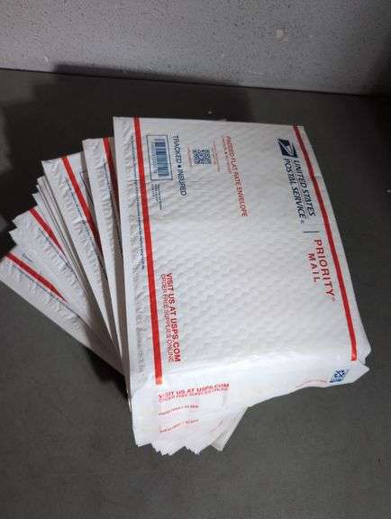 USPS Priority Mail Padded Flat Rate Envelope, 9.5 x 12.5" - 100ct (RL ...