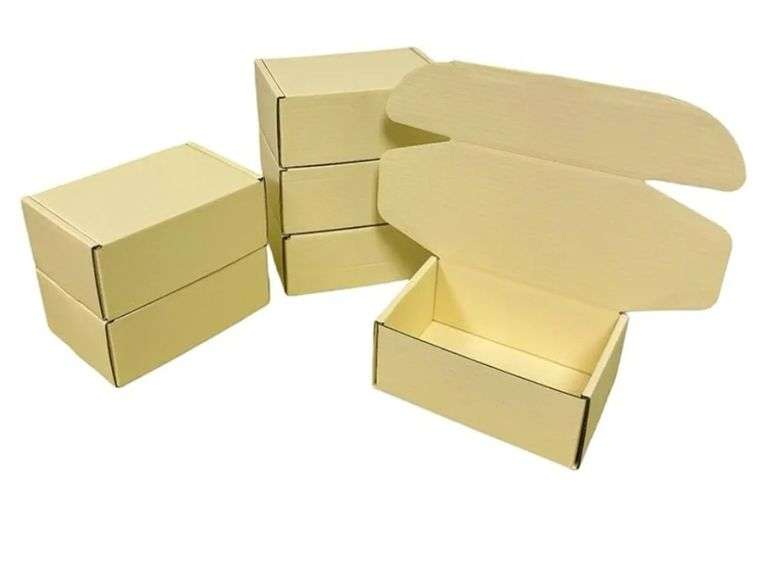 50 Pieces Of yellow Cardboard Boxes | Like New | (See Condition Notes ...