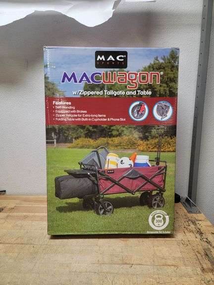 MAC Macwagon w/Zippered Tailgate And Table | Open Box | (See Condition ...