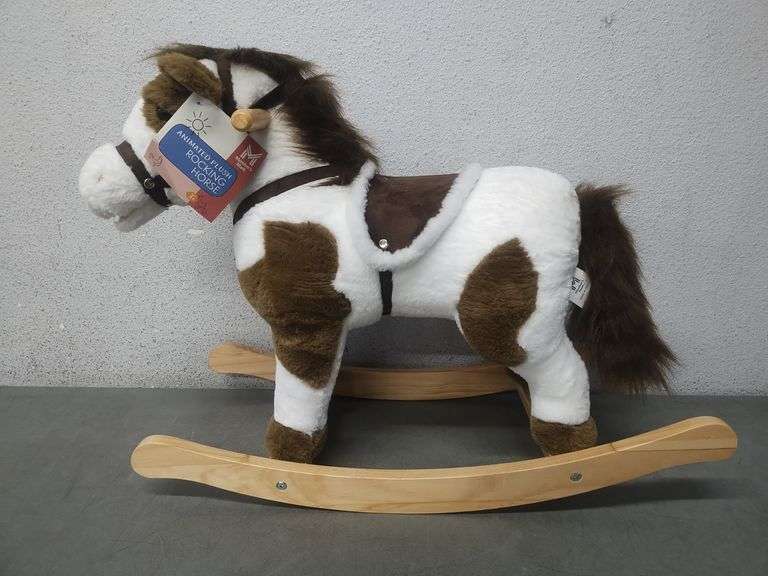 MEMBER'S MARK Animated Rocking Horse, Brown Spotted | Open Box | (See ...