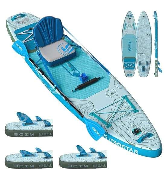 ITAOSTAR Adventure Extra Paddle Board, 12'x35/39" | Like New | (See ...