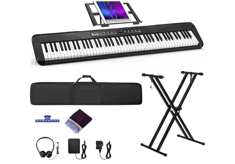 VEITOB 88 Key Keyboard Piano w/ Acc. | Open Box | (See Condition Notes ...