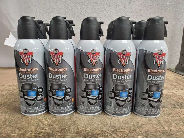 Falcon Dust-Off Compressed Gas Duster, 10oz., 10 Pack | Like New | (See ...