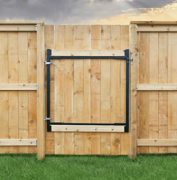 Adjust-a-Gate 36-72 in. W x 45 in. H Steel Gate Frame Kit | Open Box ...